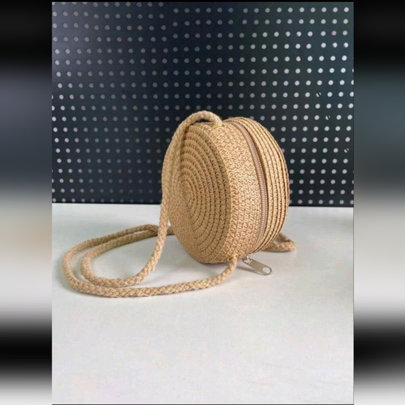 Bags | Round Straw Bag | Poshmark